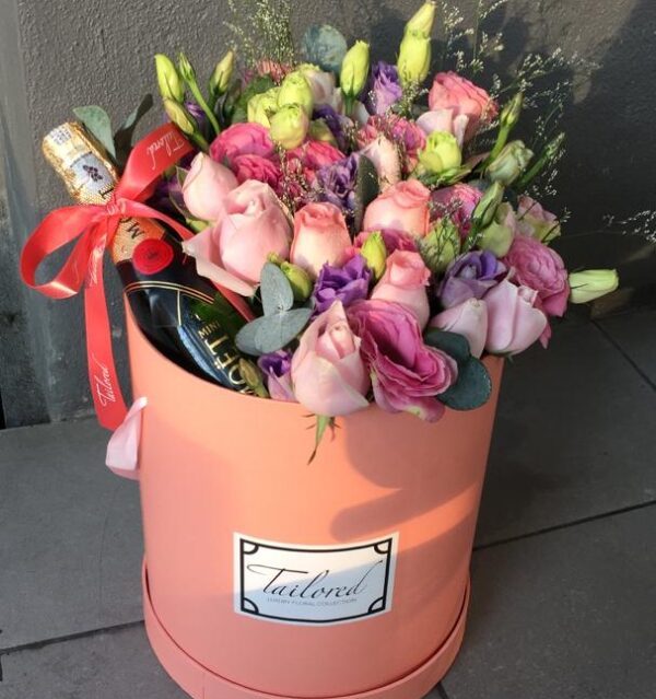 Mini Moet Flower Box | Tailored Floral Kuala Lumpur